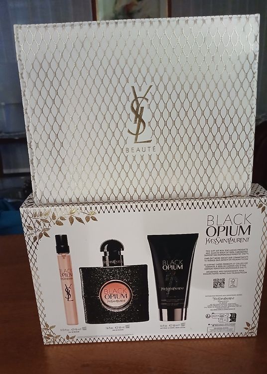 YSL BLACK OPIUM 50 ml Eu de Parfum Geschenkset + Trousse (Neu und ...