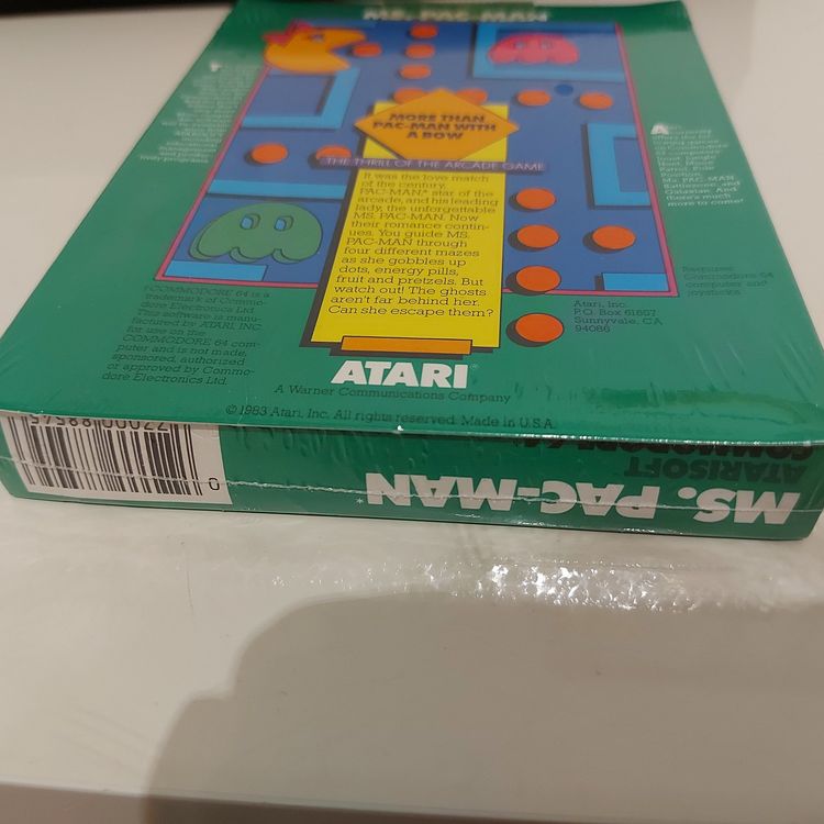 MS. Pac-man Commodore 64 C64 Neu in Folie Atarisoft Pac Man (Neu und ...
