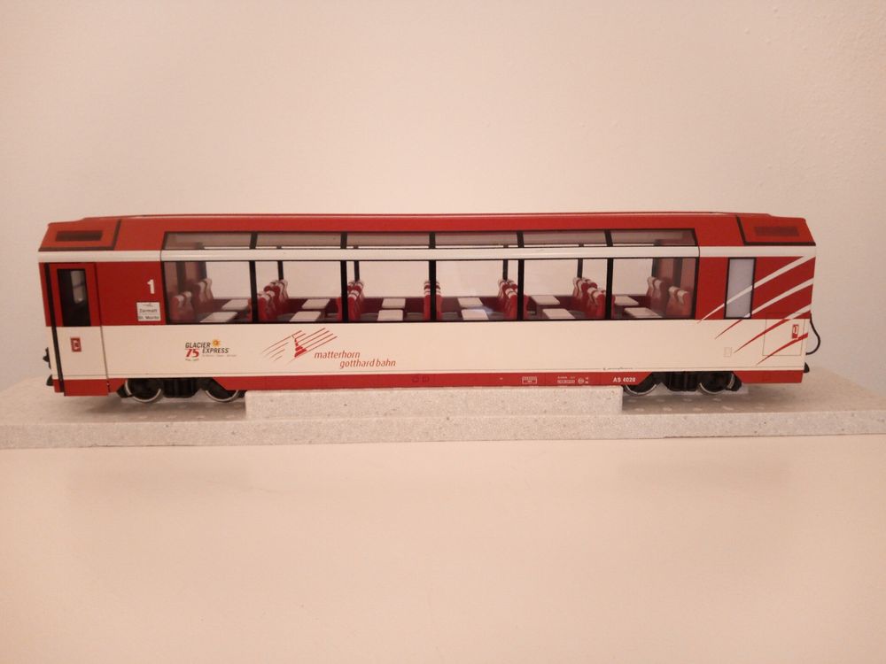 LGB 32660 MGB AS 4028 Panoramawagen 75 Jahre Glacier Express | Kaufen auf Ricardo