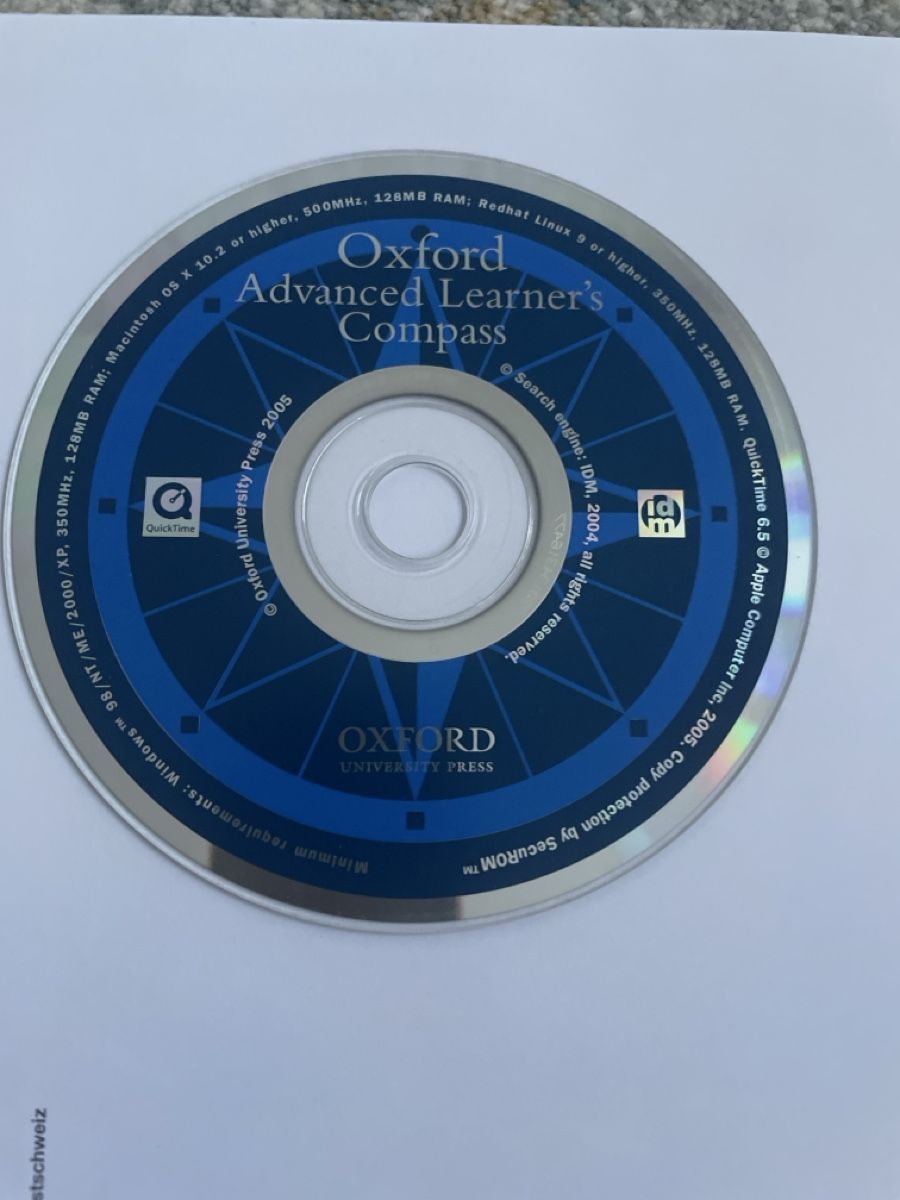 Oxford Advanced Learner's Compass CD-ROM, Top Zustand! (Gebraucht) in Sargans für CHF 1 – mit ...