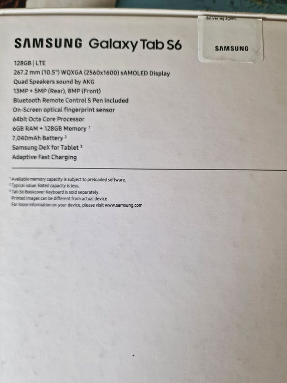 Samsung Galasy Tab S6 128GB LTE (Gebraucht) in Regensdorf für CHF 310 – mit Lieferung auf ...