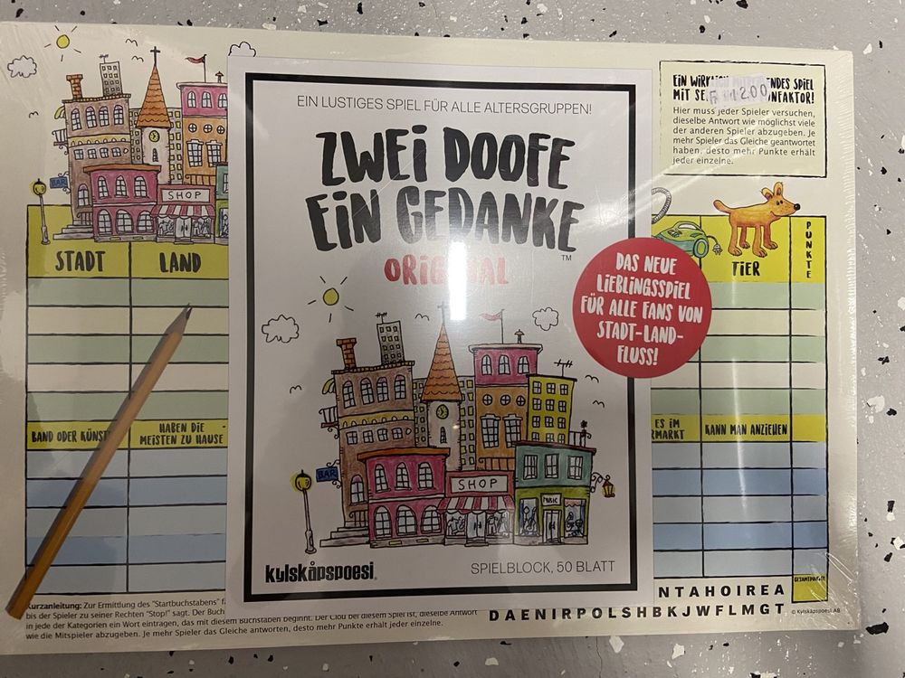Spiel "Zwei Doofe Ein Gedanke" Neu + OVP (Neu und originalverpackt) in ...
