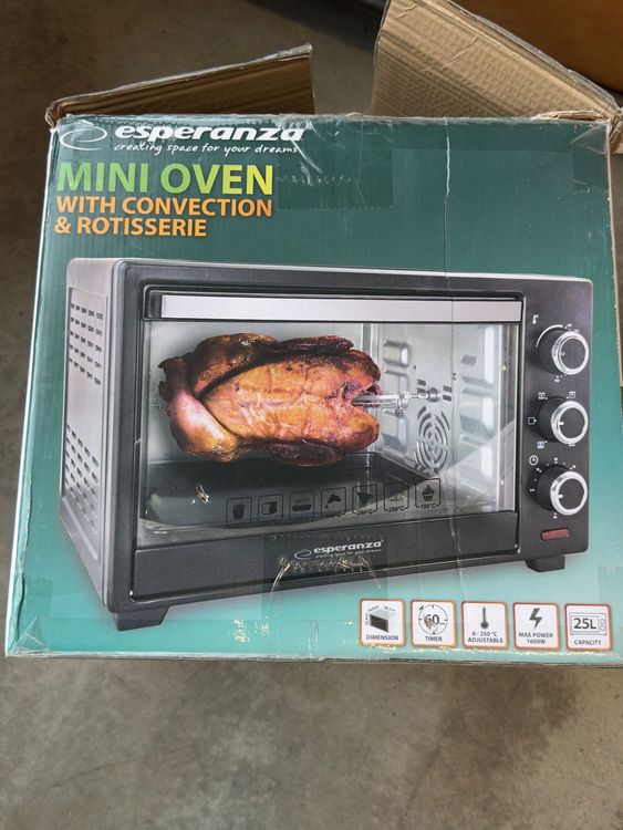 NEU Mini Elektro-Backofen mit Grillfunktion – neu, unbenutz (Neu und originalverpackt) in ...