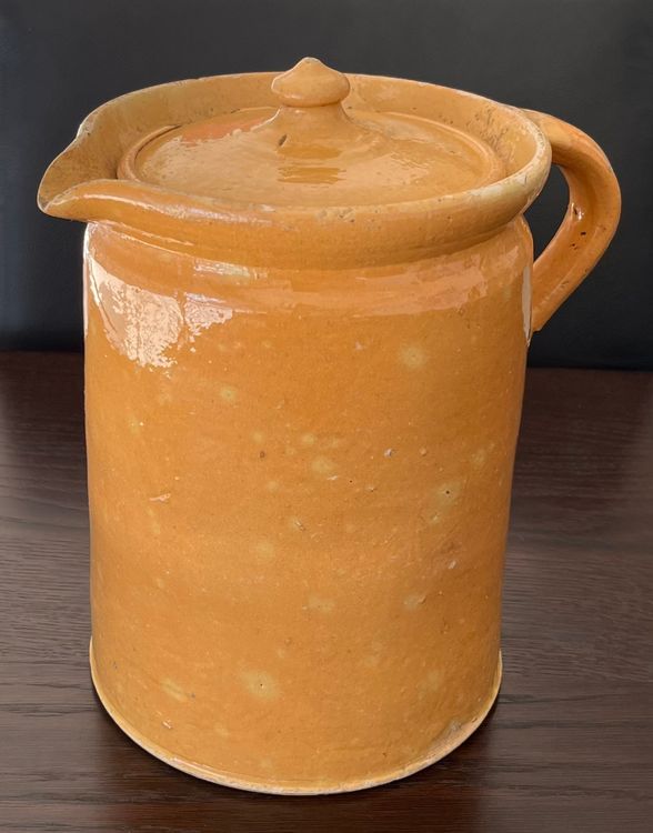 Alter MostkrugTonkrug Keramik Krug mit Deckel Biedermeier ? | Kaufen auf Ricardo