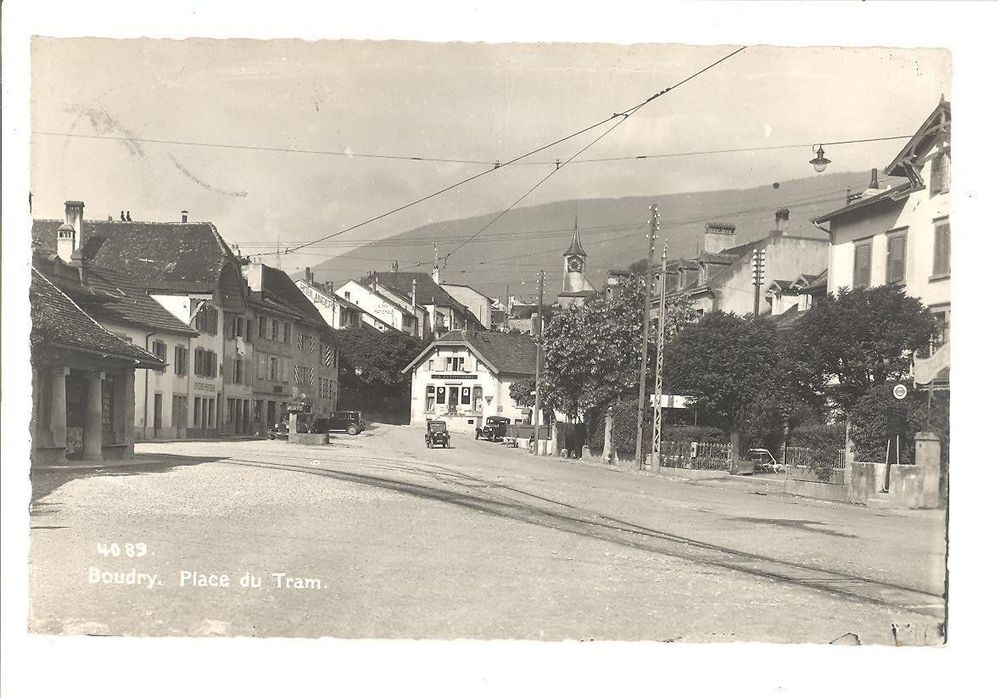 1949 BOUDRY PLACE DU TRAM SOC. GRAPH NEU | Acheter sur Ricardo