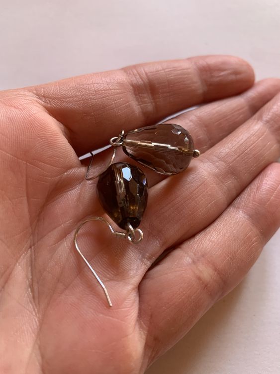 Ohranhänger Rauchquarz | Kaufen auf Ricardo