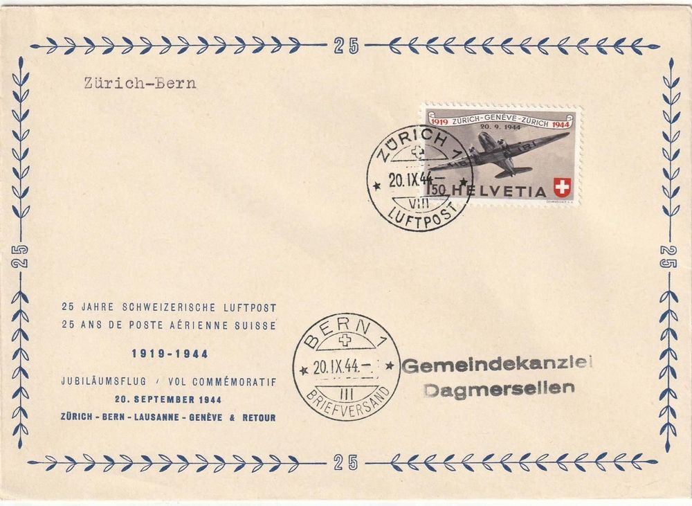 Pro Aero 1944, Etappe Zürich-Bern (Gebraucht) in Turgi für CHF 5 – mit Lieferung auf Ricardo kaufen