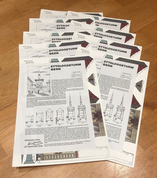 Bastelbögen Zytgloggeturm | Kaufen auf Ricardo