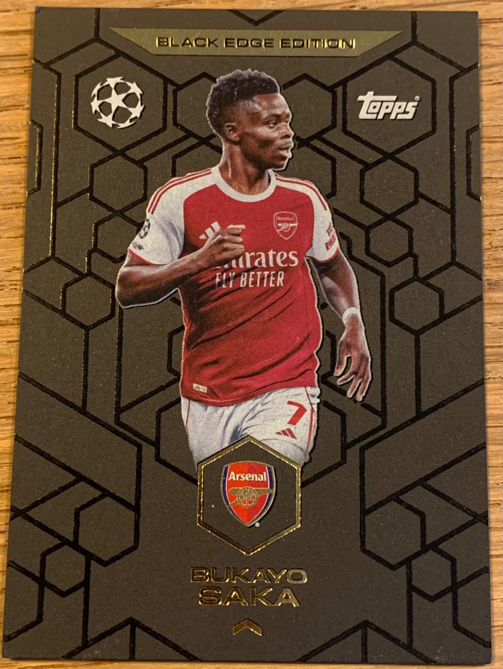 Topps Bukayo Saka, Black Edge Edition 25/26 (Neu (gemäss Beschreibung ...