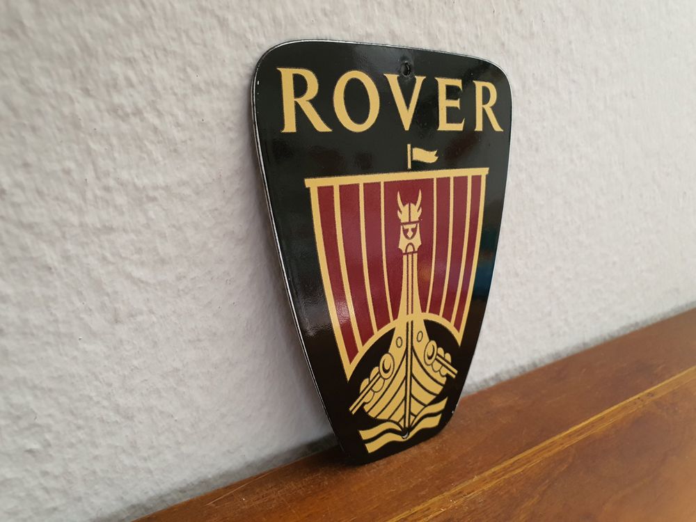 Emailschild Rover Auto Logo Emaille Schild Reklame Retro | Kaufen auf ...