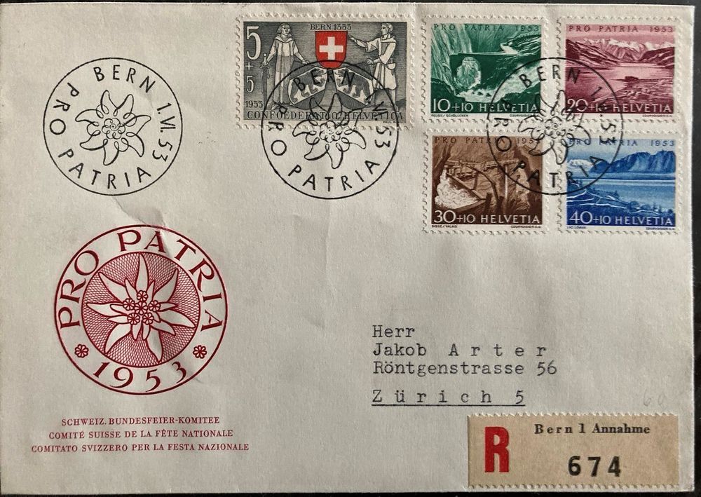 R-FDC Pro Patria 1953 ET BERN | Kaufen auf Ricardo