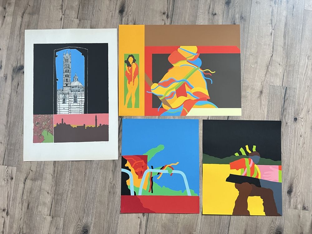 Urs Dickerhof 1941 4x original Serigraphien | Kaufen auf Ricardo