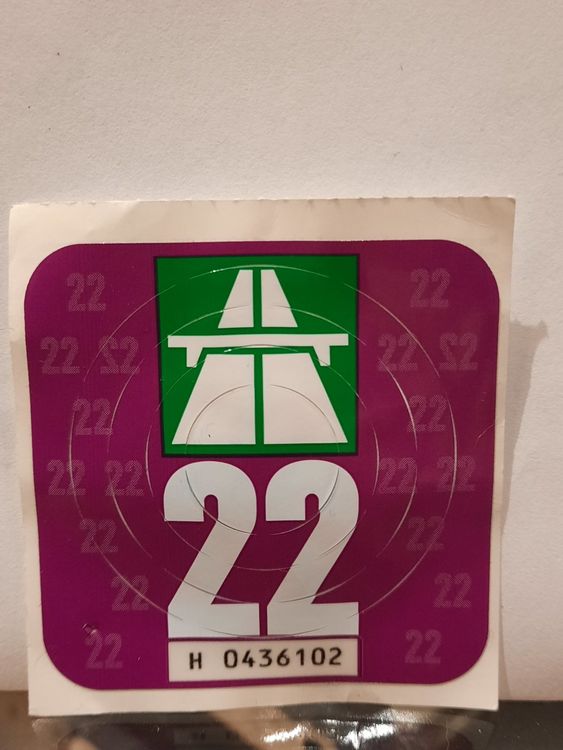 Autobahn Vignette 22 (Neu und originalverpackt) in St. Antoni für CHF 20 – mit Lieferung auf ...
