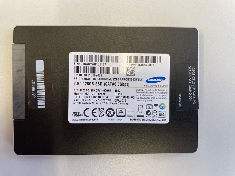 Samsung SSD 128GB | Kaufen auf Ricardo