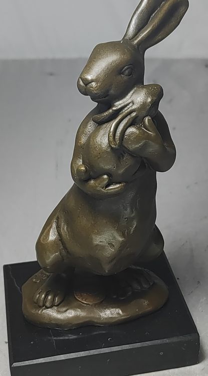 BRONZE FAMILIE HASE UND KIND KANINCHEN UND KIND (Gebraucht) in Jeuss für CHF 63.15 – mit ...