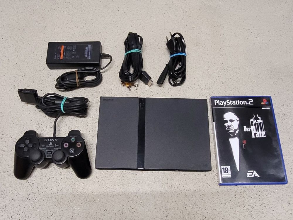 PS2 Slim Konsole + 1 Controller + 1 Game B1 (Gebraucht) in Domat/Ems ...