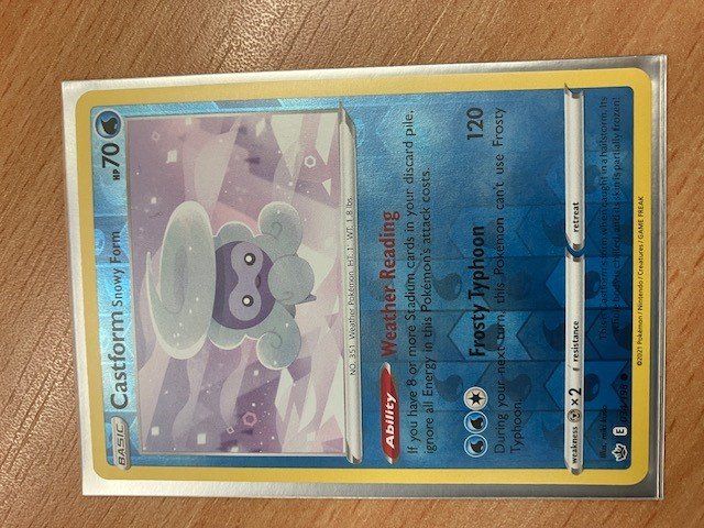 Pokemon Castform Snowy Form 034/198 Reverse | Kaufen auf Ricardo