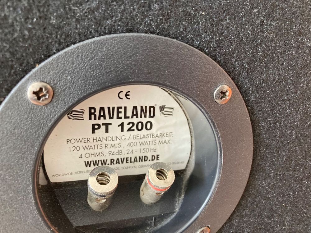 Bassröhre RAVELAND Subwoofer 400 Watt für Mini Cooper & usw. (Gebraucht ...