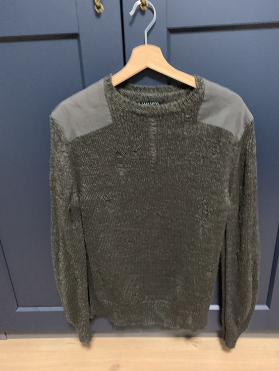 AllSaints Herrenpullover, Gr. S, Vintage Style, grün (Gebraucht) in ...