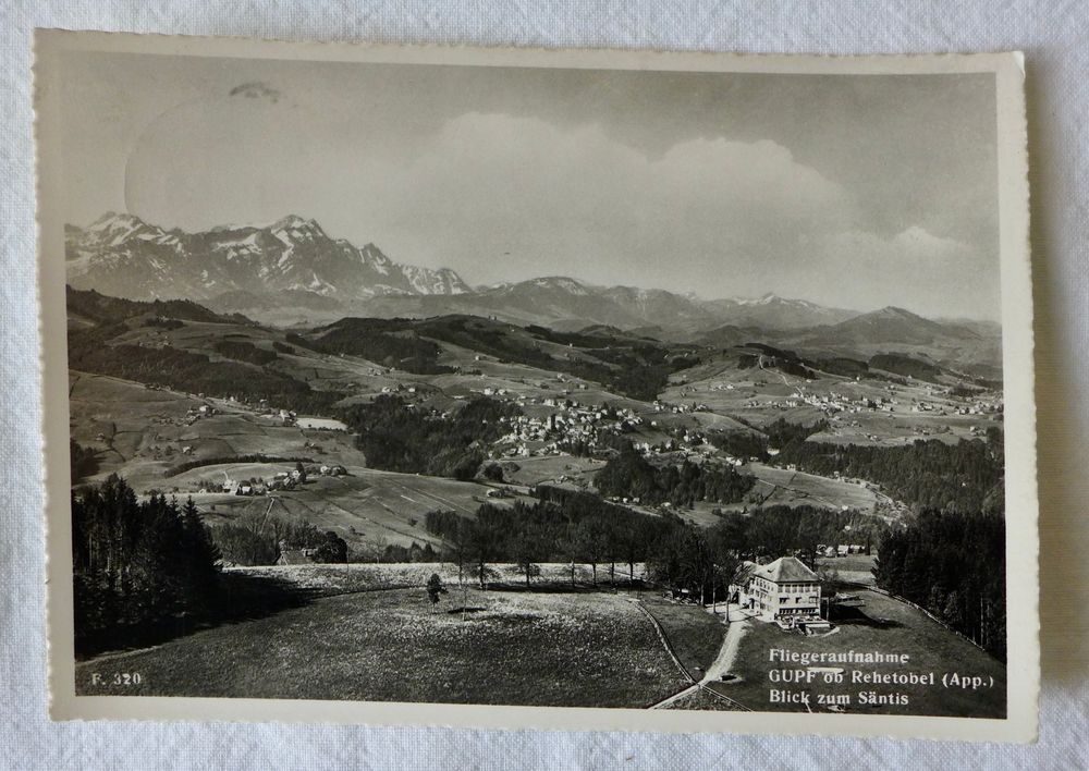 AK GUPF ob REHETOBEL AR, Gasthaus, Flugaufnahme | Kaufen auf Ricardo