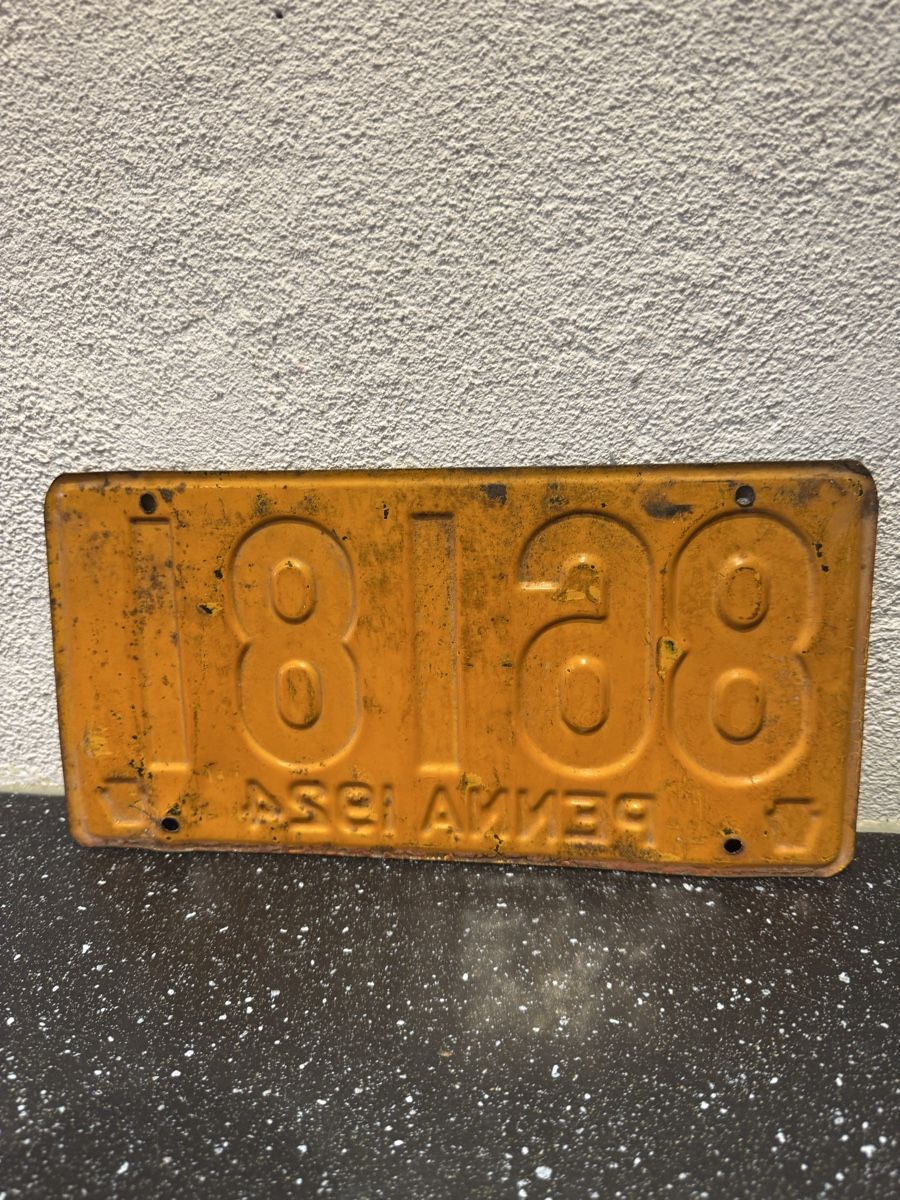 originales Pennsylvania (Penna) USA-Nummernschild von 1924 (Gebraucht ...