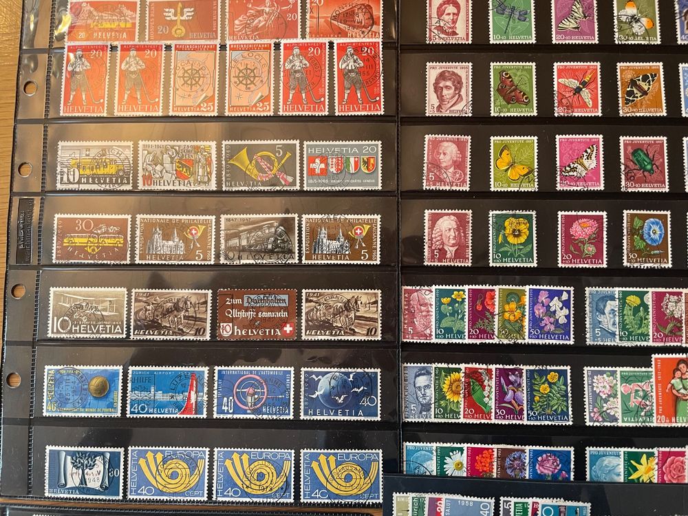 60 séries CH + valeurs, dès 20.- !! (Gebraucht) in Sonceboz-Sombeval ...