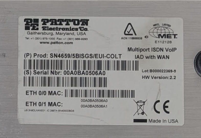 Patton SmartNode Multi-Port ISDN IAD mit WAN - Top Zustand! (Gebraucht ...