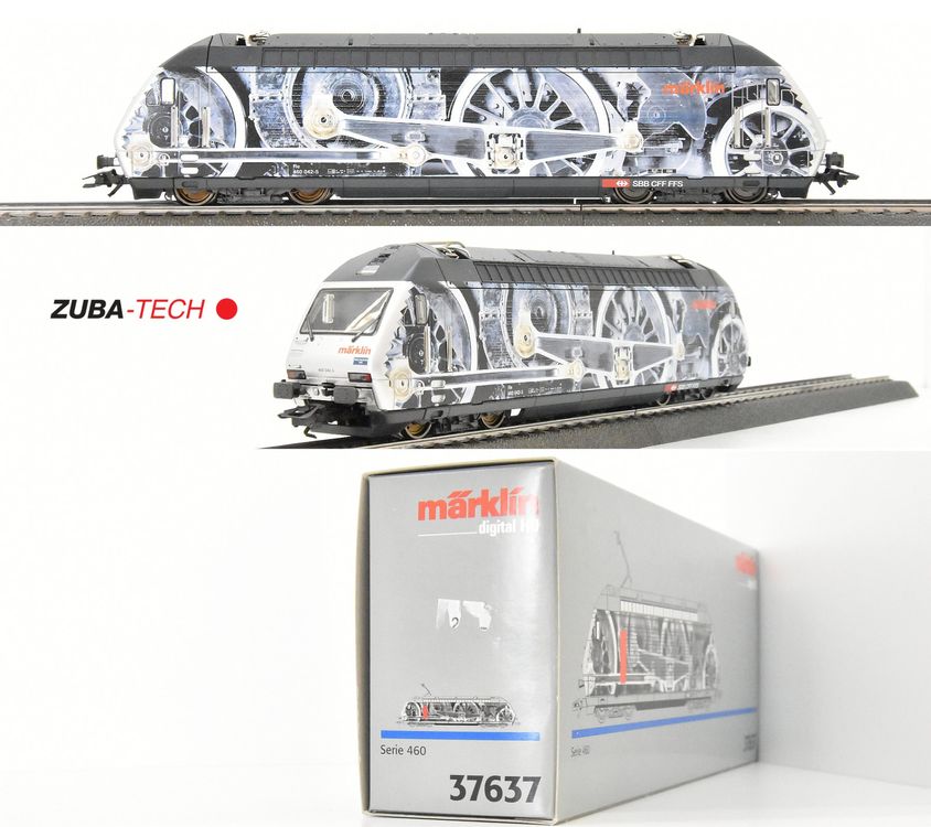 Märklin 37637 E-Lok Re 460 SBB Krokodilgestänge H0 WS OVP (Gebraucht ...