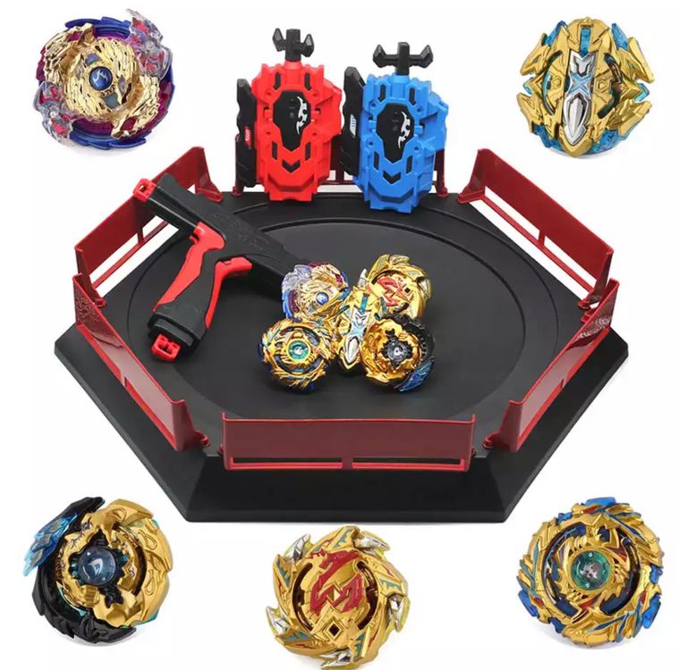 5 Beyblades mit 2 Launcher und Arena (Neu und originalverpackt) in ...