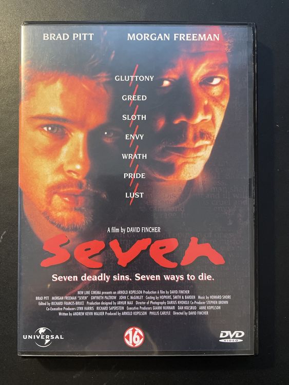 DVD Seven - Sieben mit Brad Pitt, Morgan Freeman (Gebraucht) in ...