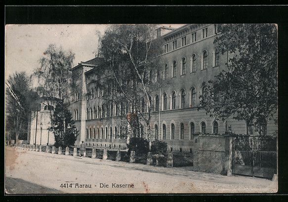 AK Aarau, An der Kaserne, 1923 | Kaufen auf Ricardo
