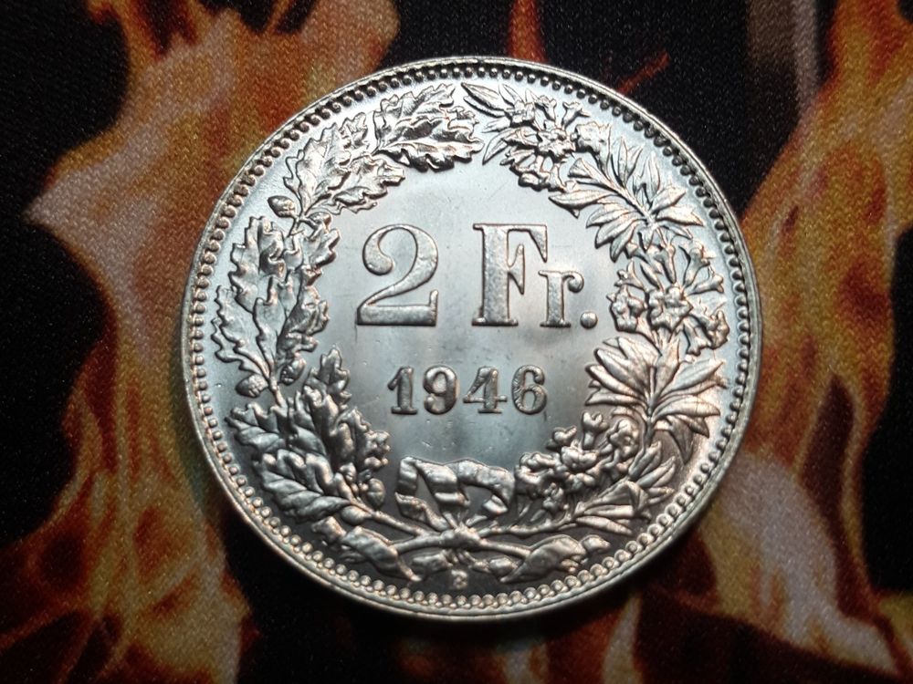 2 Franken 1946, Silber (Gebraucht) in Rieden SG für CHF 12 – mit Lieferung auf Ricardo kaufen