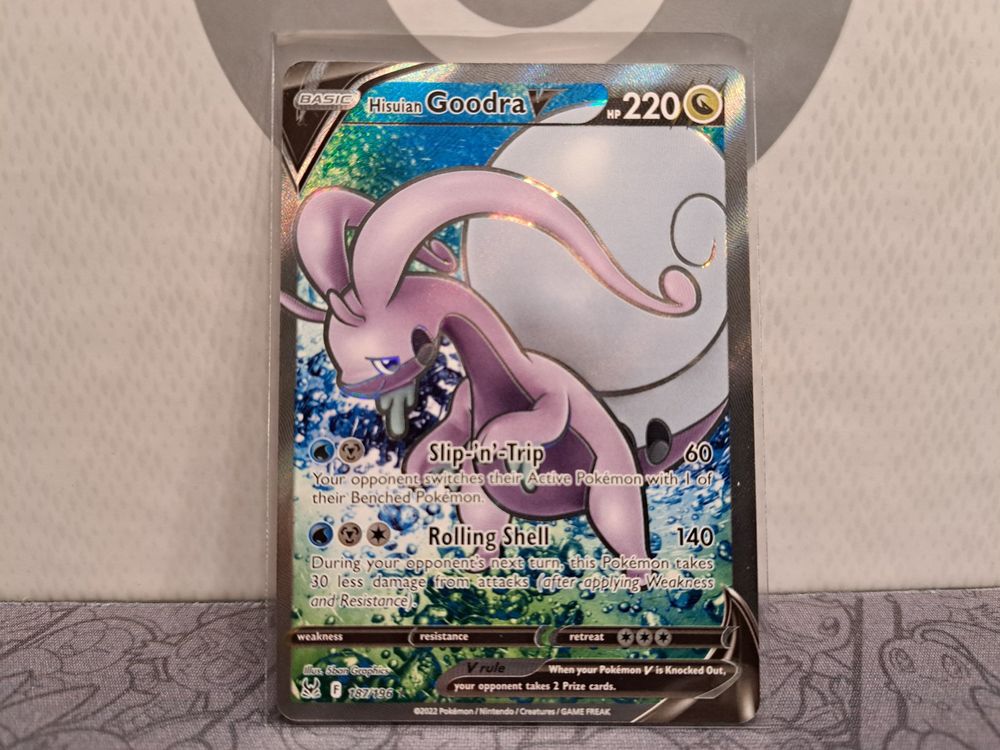 HISUIAN GOODRA V FULLART LOST ORIGIN POKEMON KARTE | Kaufen auf Ricardo