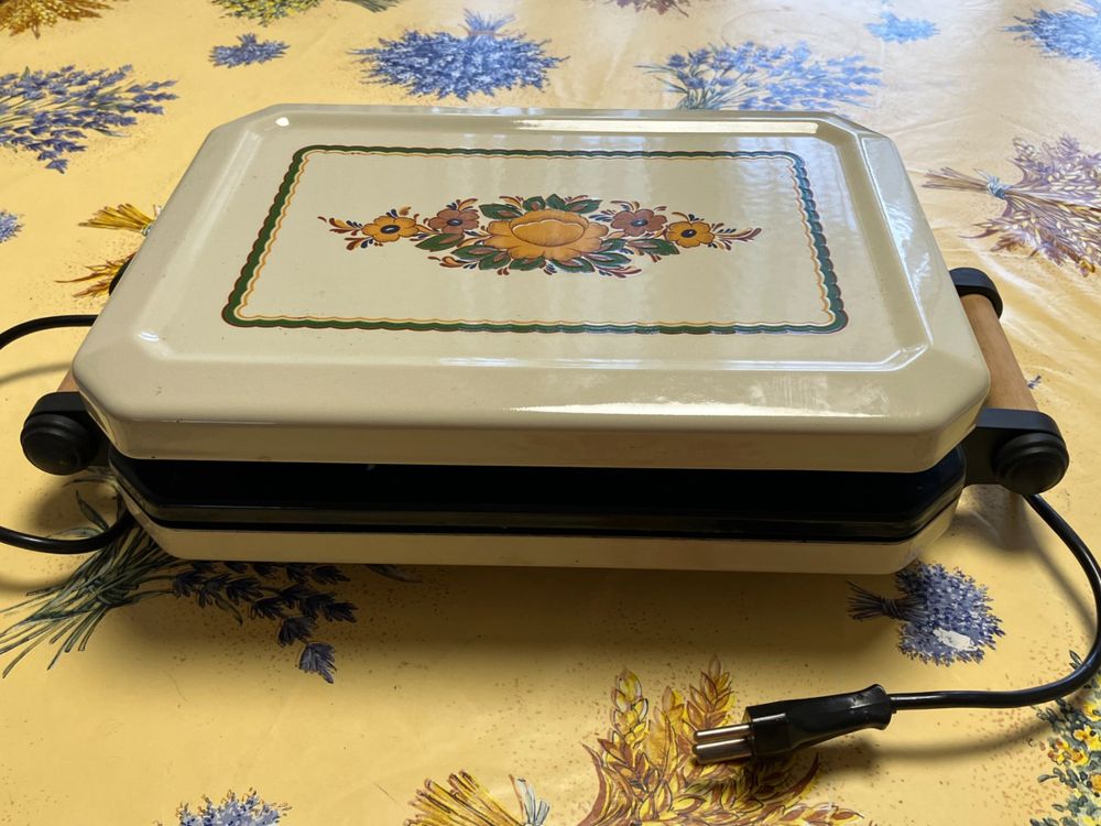 Grille à Raclette, vintage à fleurs, bon état | Kaufen auf Ricardo