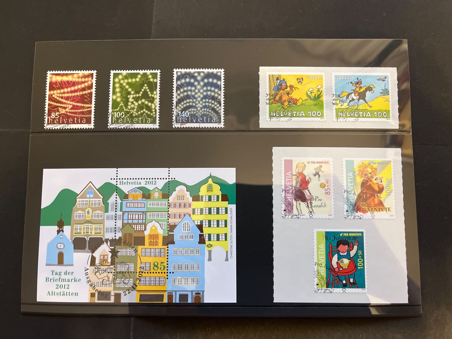 Jahres Sammlung 2012 mit ET Eckstempel ab ab Fr. 1.- (Gebraucht) in ...