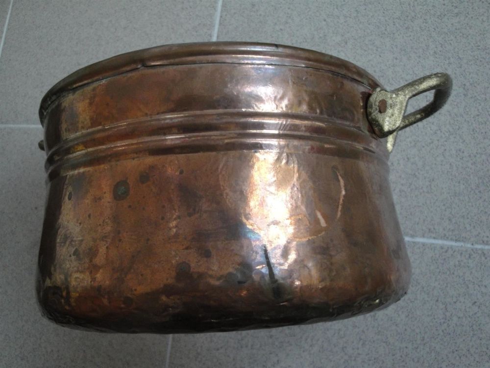 Kupfertopf, mit 2 messing Henkeln | Kaufen auf Ricardo