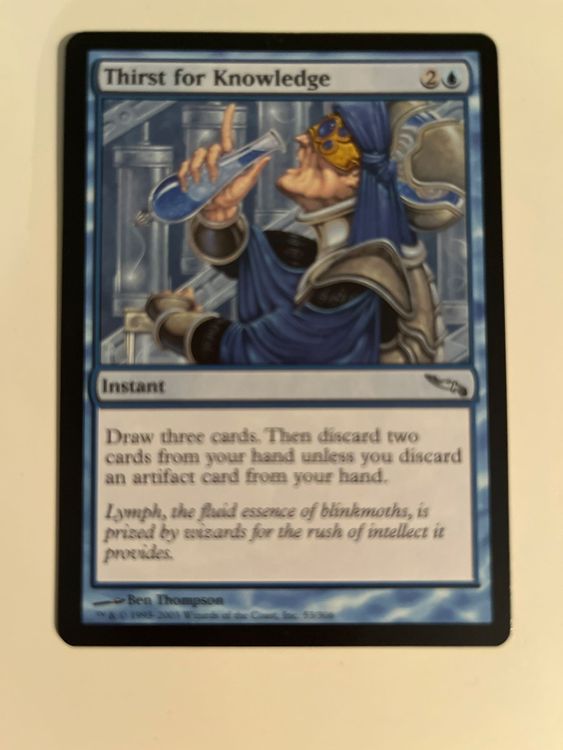 1 x Thirst for Knowledge - Magic: The Gathering - MtG (Gebraucht) in Kriens für CHF 1 – mit ...
