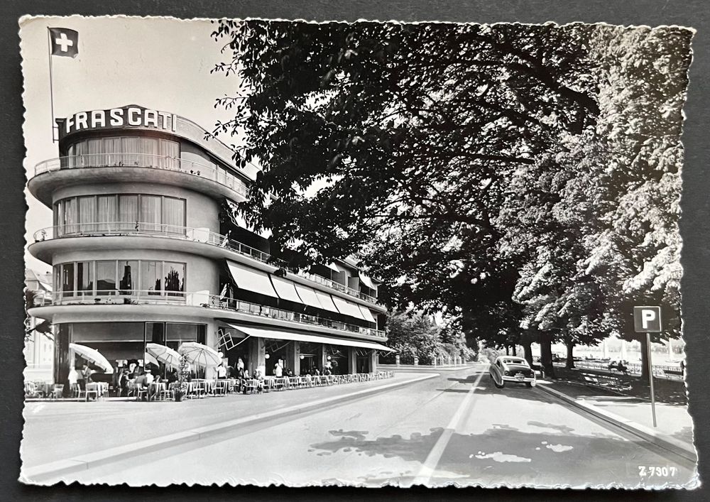 Zürich RESTAURANT FRASCATI am See L.u.E. Hochuli, ca. 1960 (Gebraucht ...