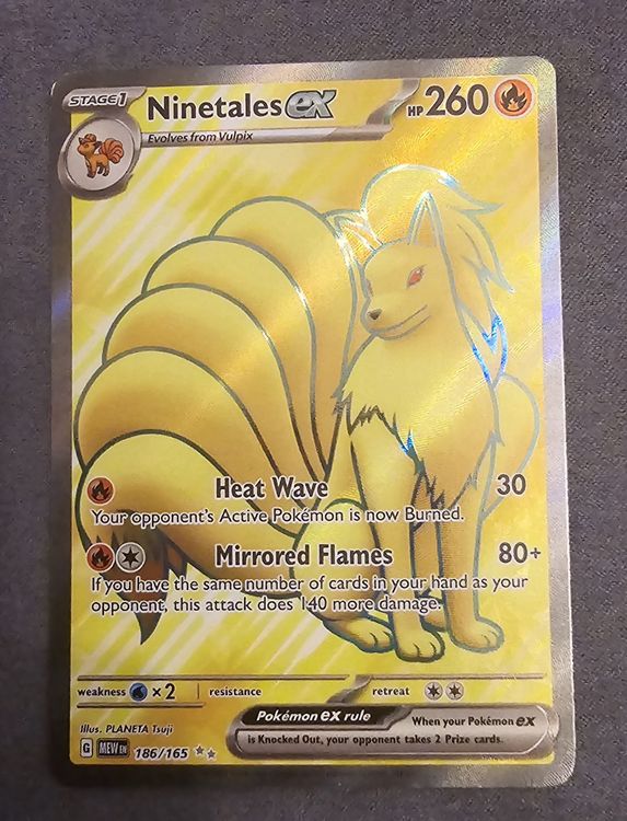 Carte Pokémon Rare Ninetales-EX 186/165 | Kaufen auf Ricardo