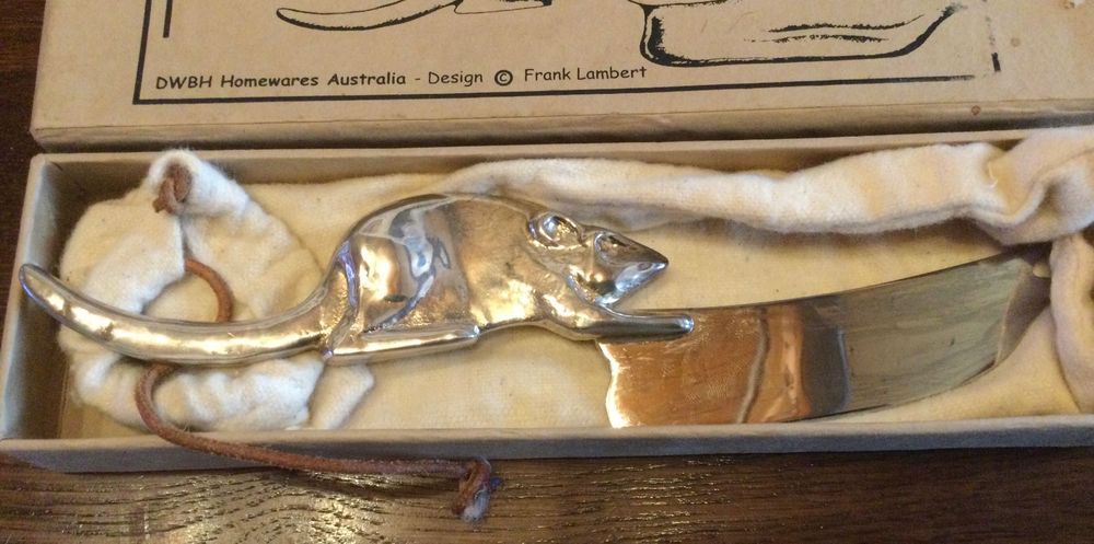Rare.Couteau à fromage Big Silver Mouse DWBH Australia (Gebraucht) in ...