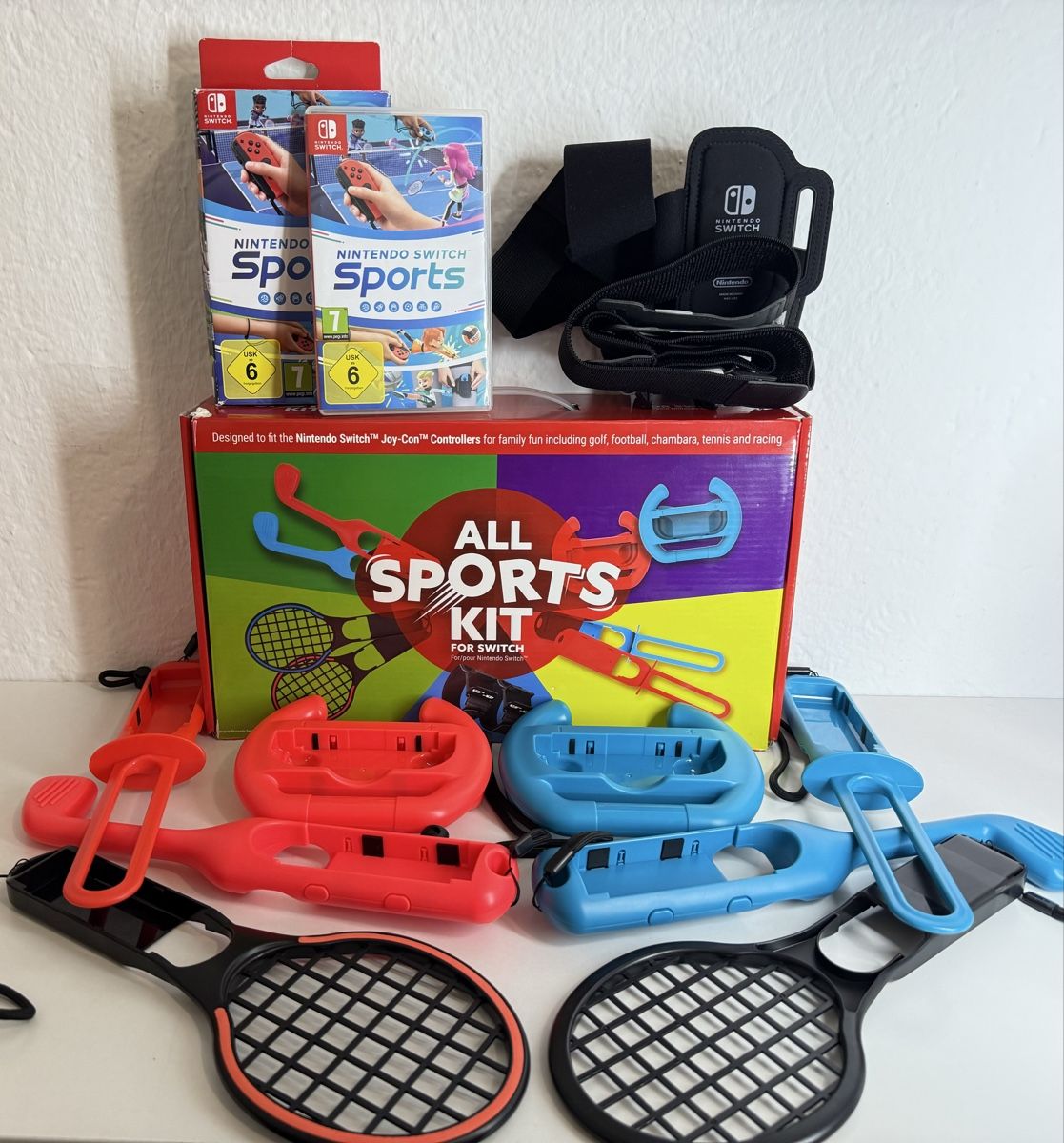 Nintendo Switch Sports Kit + Game - Like New Condition! 🏓 (Gebraucht ...