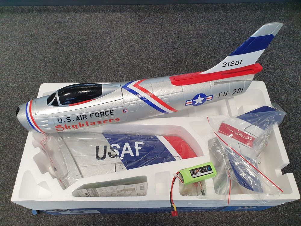 Freewing F-86 Sabre EDF PNP, inkl. 3S LiPo-Akku (Neu und ...