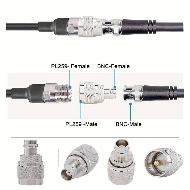 PL SO259 UHF Stecker auf BNC Adapter (Neu und originalverpackt) in Zürich für CHF 4.9 – mit ...