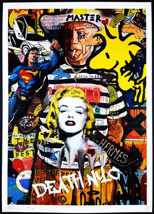 Death NYC Ed Graffiti Pop Art Druck " Pop Art Master Picasso (Neu ...