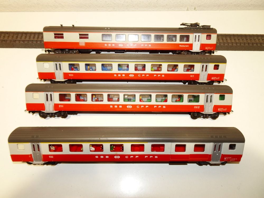 4 Liliput Personenwagen SBB Swiss Express HO (17) (Gebraucht) in Luzern für CHF 65.9 – mit ...