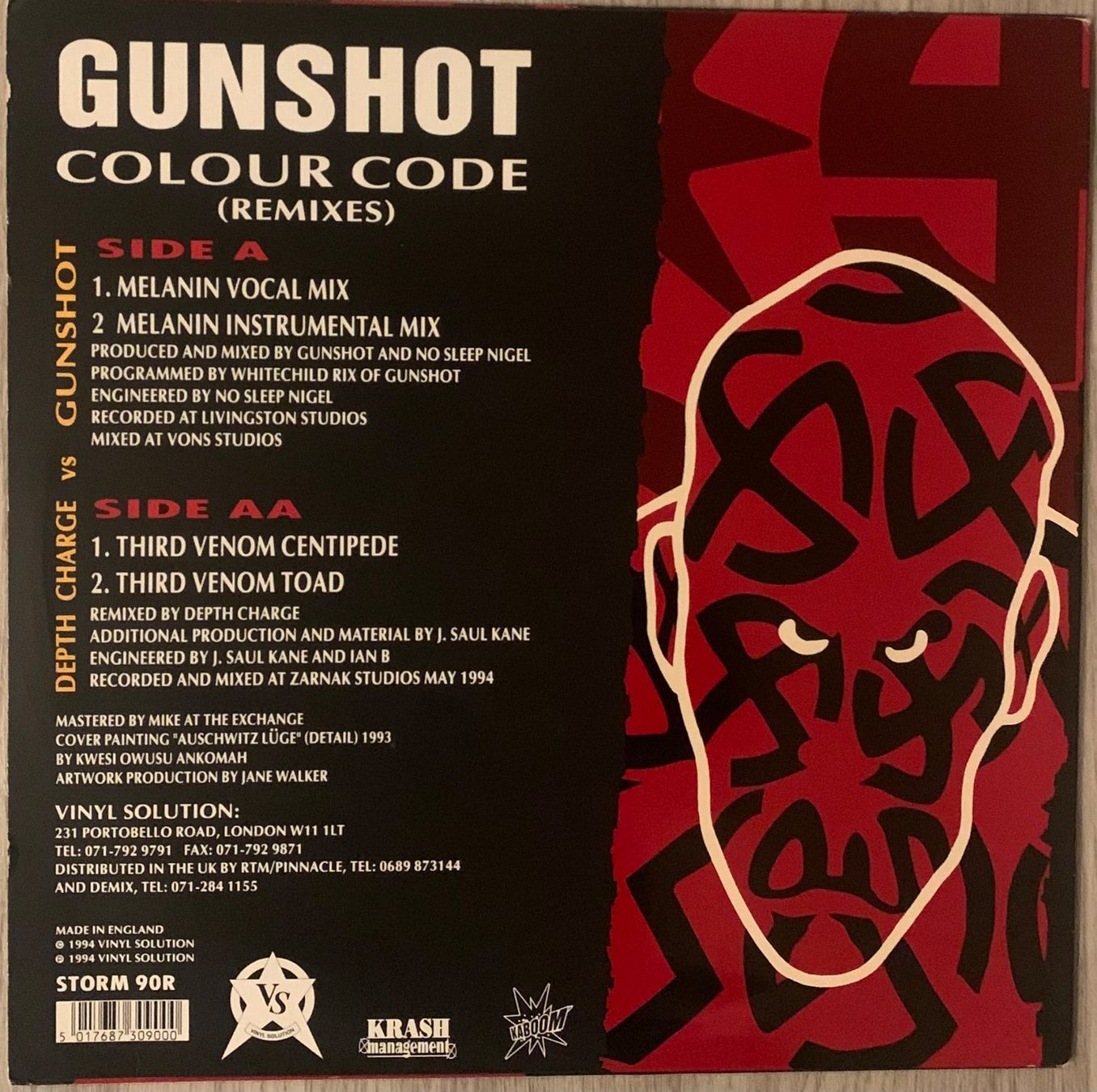 GUNSHOT - Colour Code Remixes Maxi Lp 1994 UK (Gebraucht) in Mühlethal ...