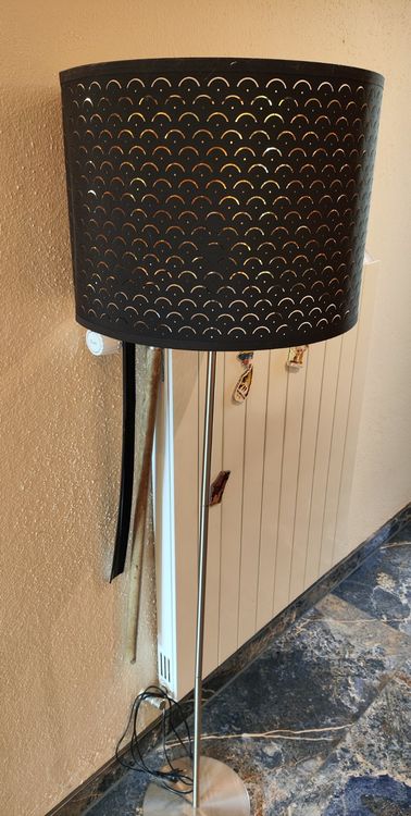 IKEA NYMÖ / SKAFTET Standleuchte, schwarz/gold, silbernen St (Gebraucht ...