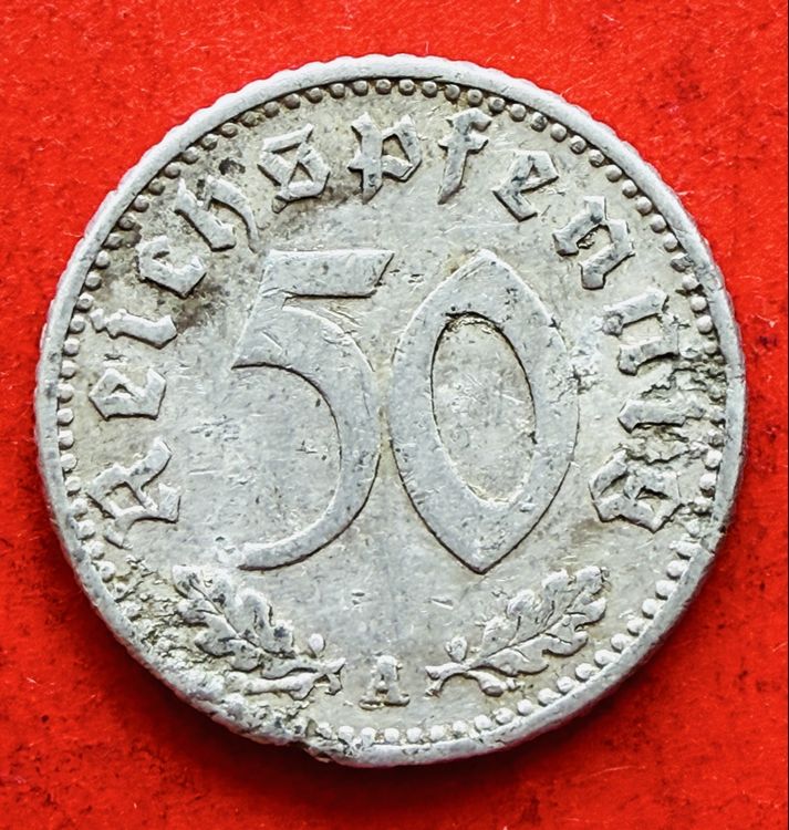Seltene 50 Reichspfennig Münze, Jahr 1942, Top Zustand (Gebraucht) in Langrickenbach für CHF 1 ...