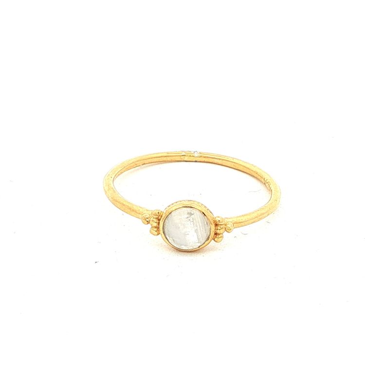 Feiner Ring mit Mondstein – 925 Sterling Silber, Grösse 58 (Neu (gemäss ...