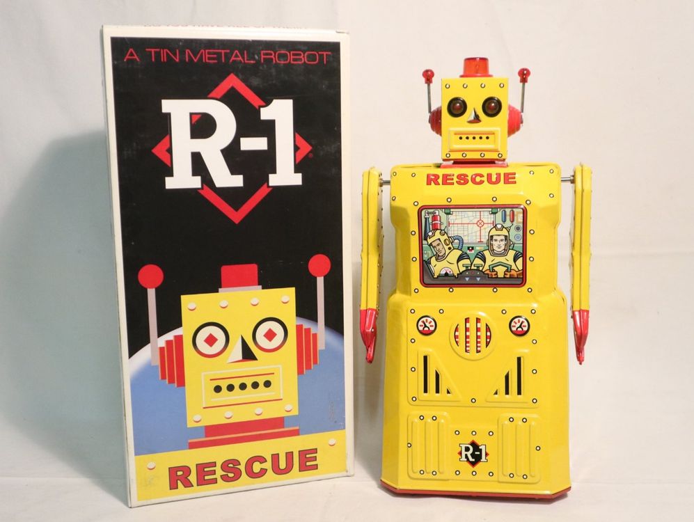Blech Roboter R-1 Rescue Bump N Go Action Robot (Neu (gemäss ...